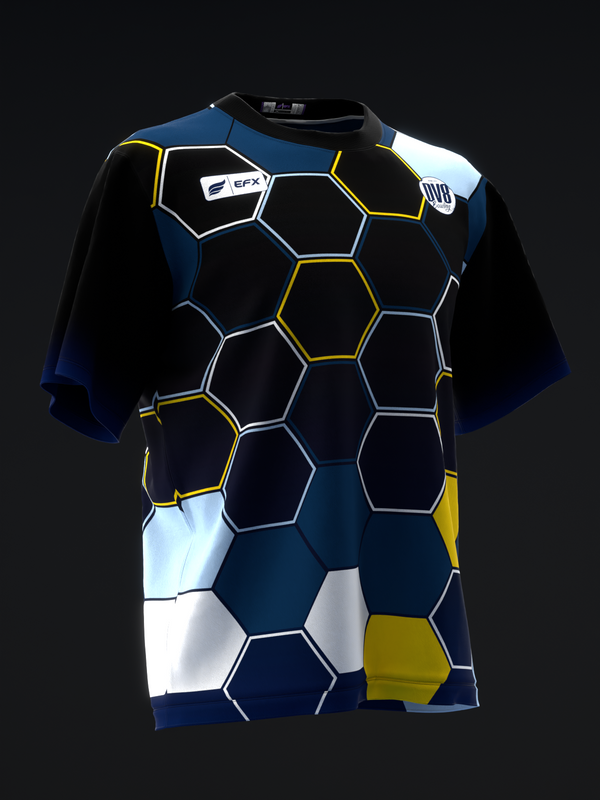 ROBERT VATER 2025 - HOMAGE HONEYCOMB - NAVY YELLOW BOWLING JERSEY