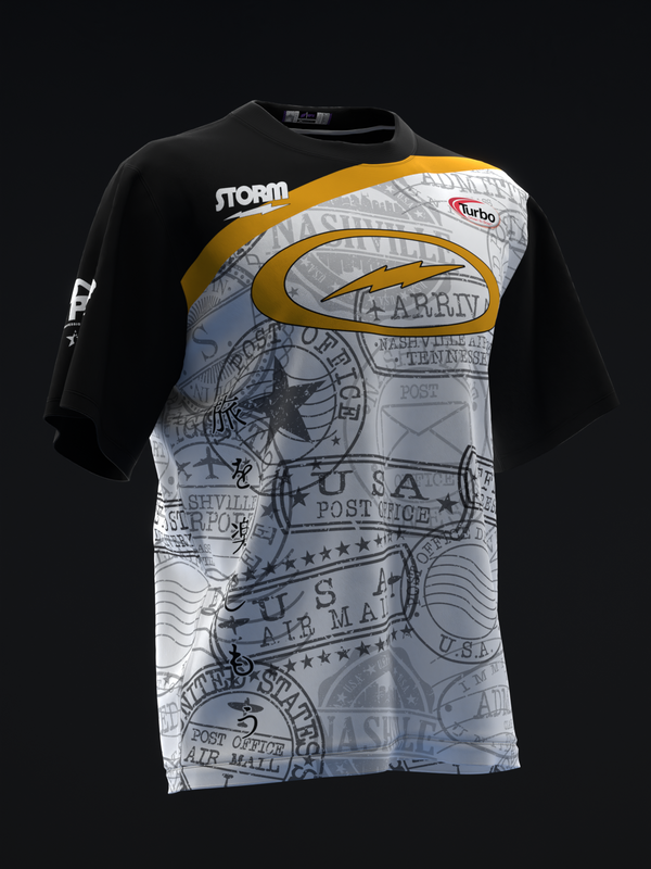 VICTORIA VARANO 2025 - POSTAGE STAMPS - BLACK GOLD BOWLING JERSEY